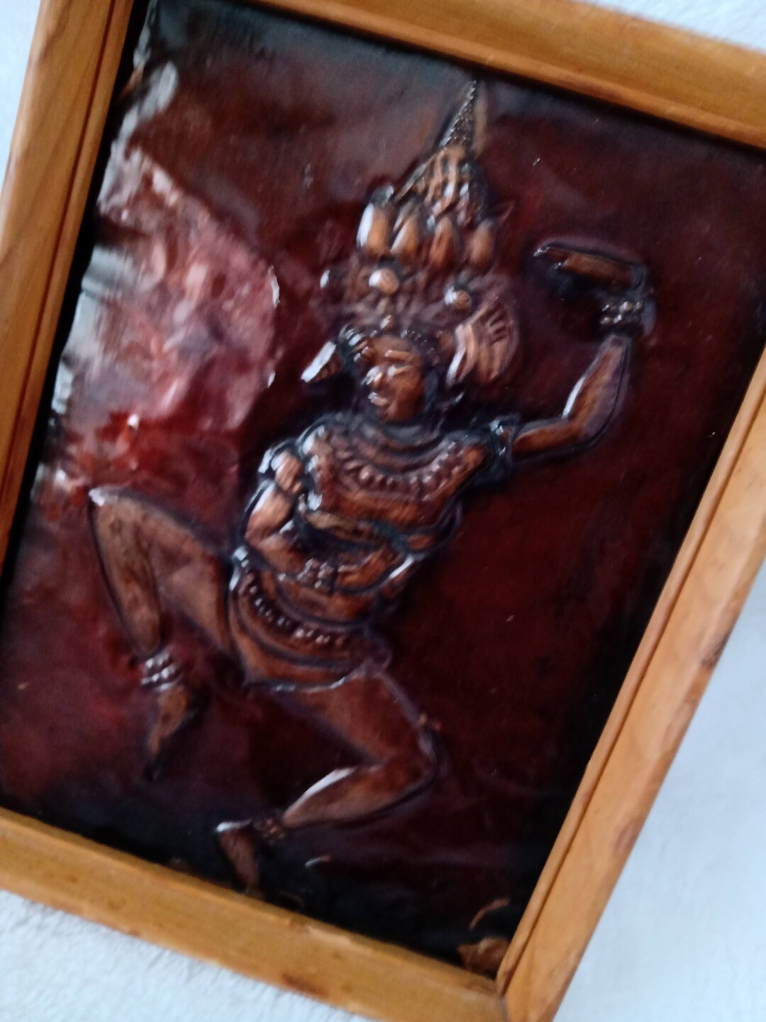 Vintage SIAM DANCER Tin Embossed Picture - Etsy