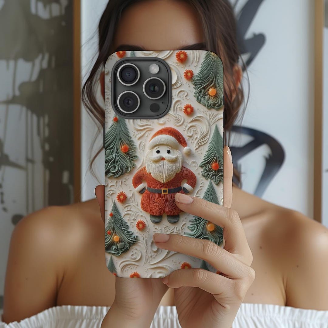 Santa Phone Case, Santa Claus, Christmas Phone Case, Winter Phone Case ...