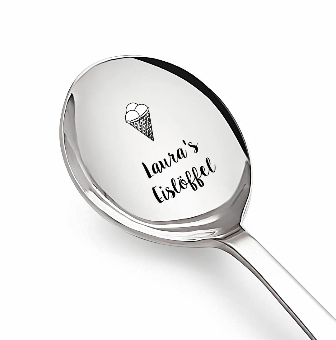 Personalized Ice Cream Spoon With Engraving – Gift for Sweet Tooths ...