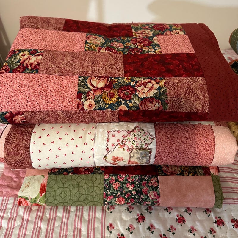 Amish Handmade Quilt Blue - Etsy