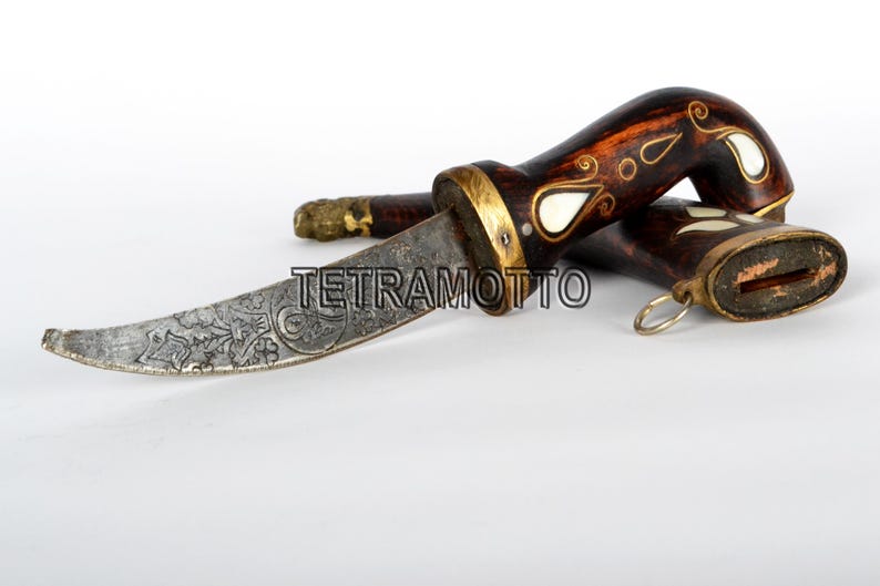 Ottoman Hancer Short Curved Dagger From Turkey Turkish Decor Historical ...