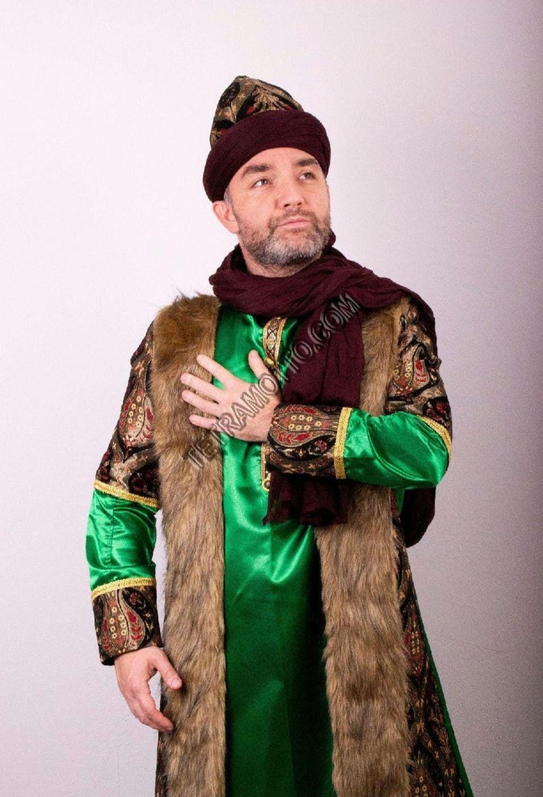 Ottoman Sehzade Costume Sultan Kaftan - Etsy