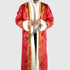Ottoman Sultans Red Kaftan Prince Costume - Etsy