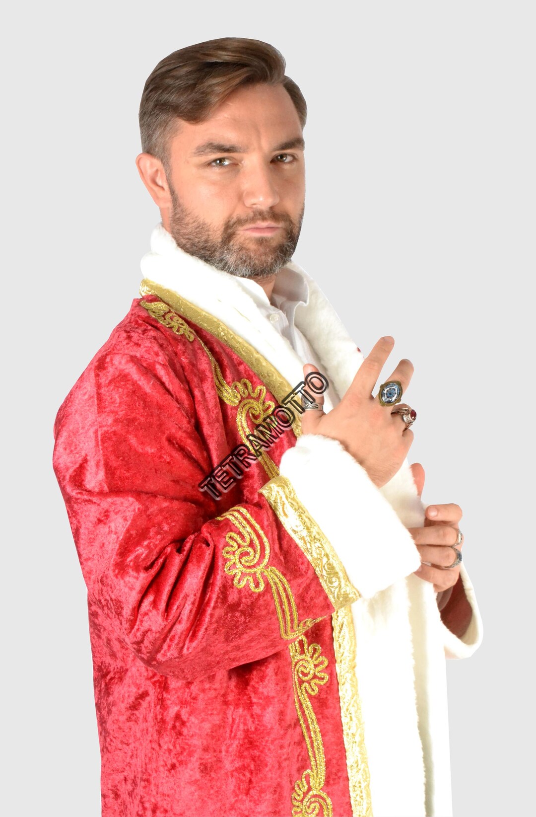 Ottoman Sultans Red Kaftan Prince Costume - Etsy