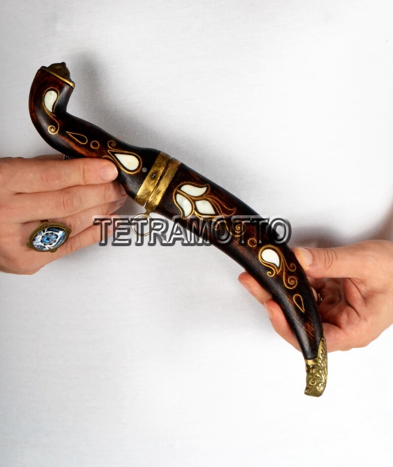 Ottoman Hancer Short Curved Dagger From Turkey Turkish Decor Historical ...