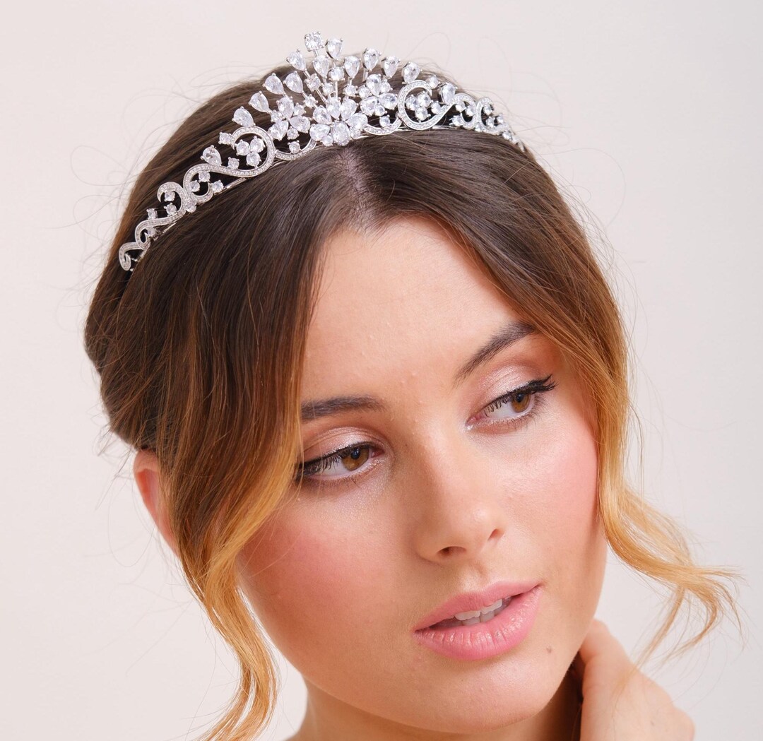 Bridal Crown, Wedding Crown, Crown, Bridal Tiara, Swarovski Tiara ...