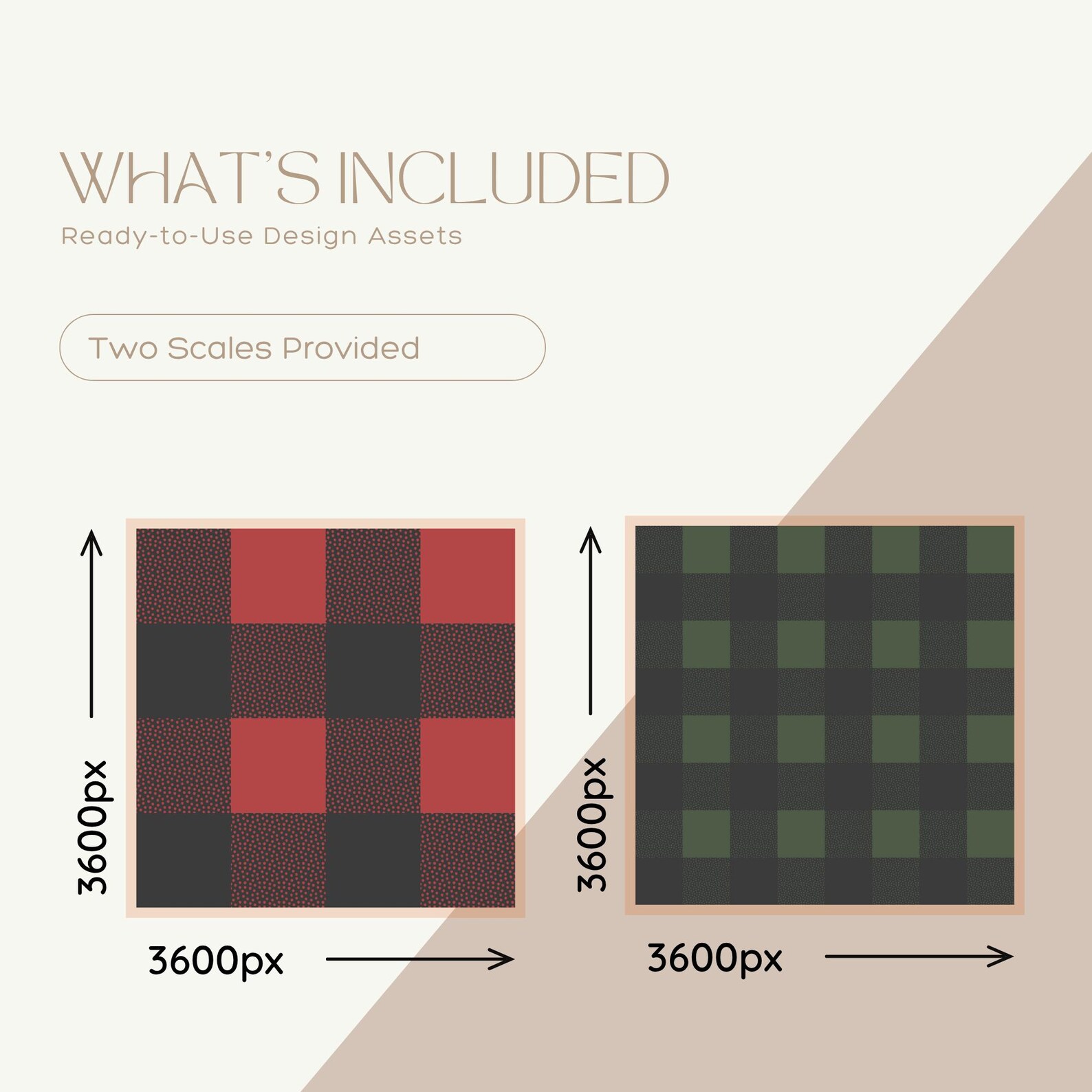 Modern Buffalo Tartan Seamless Pattern Bundle | 24 PNG Papers | Cozy ...