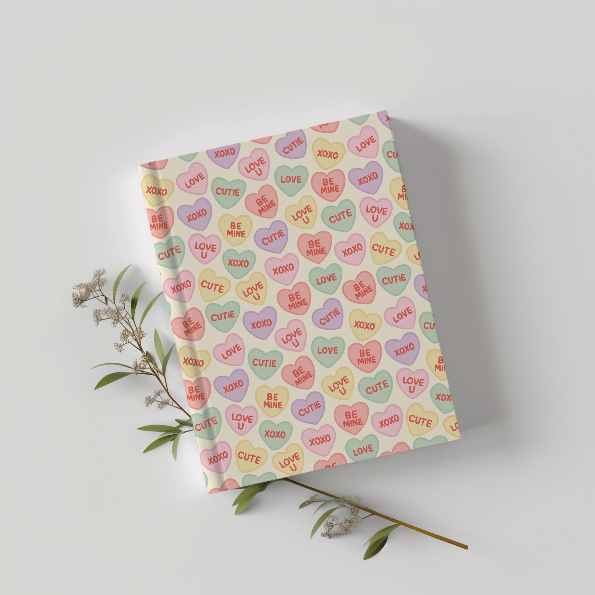 Conversation Hearts Seamless Pattern | Valentine Digital Paper | Pastel ...