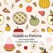 Pastel Umbrella & Raindrop Seamless Pattern | Digital Paper | Cute ...