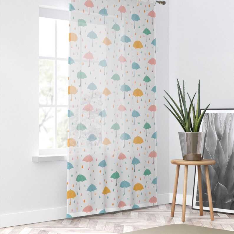 Pastel Umbrella & Raindrop Seamless Pattern | Digital Paper | Cute ...