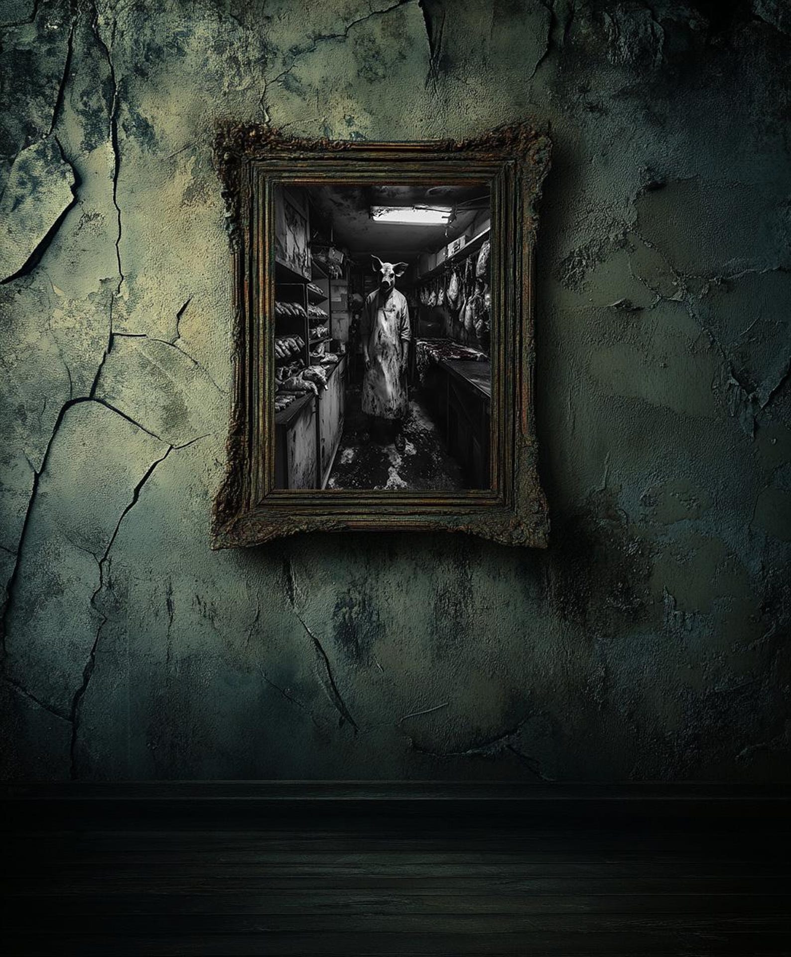 Butcher, Horror, Digital Art, Home Interior, Painting, Room Painting ...