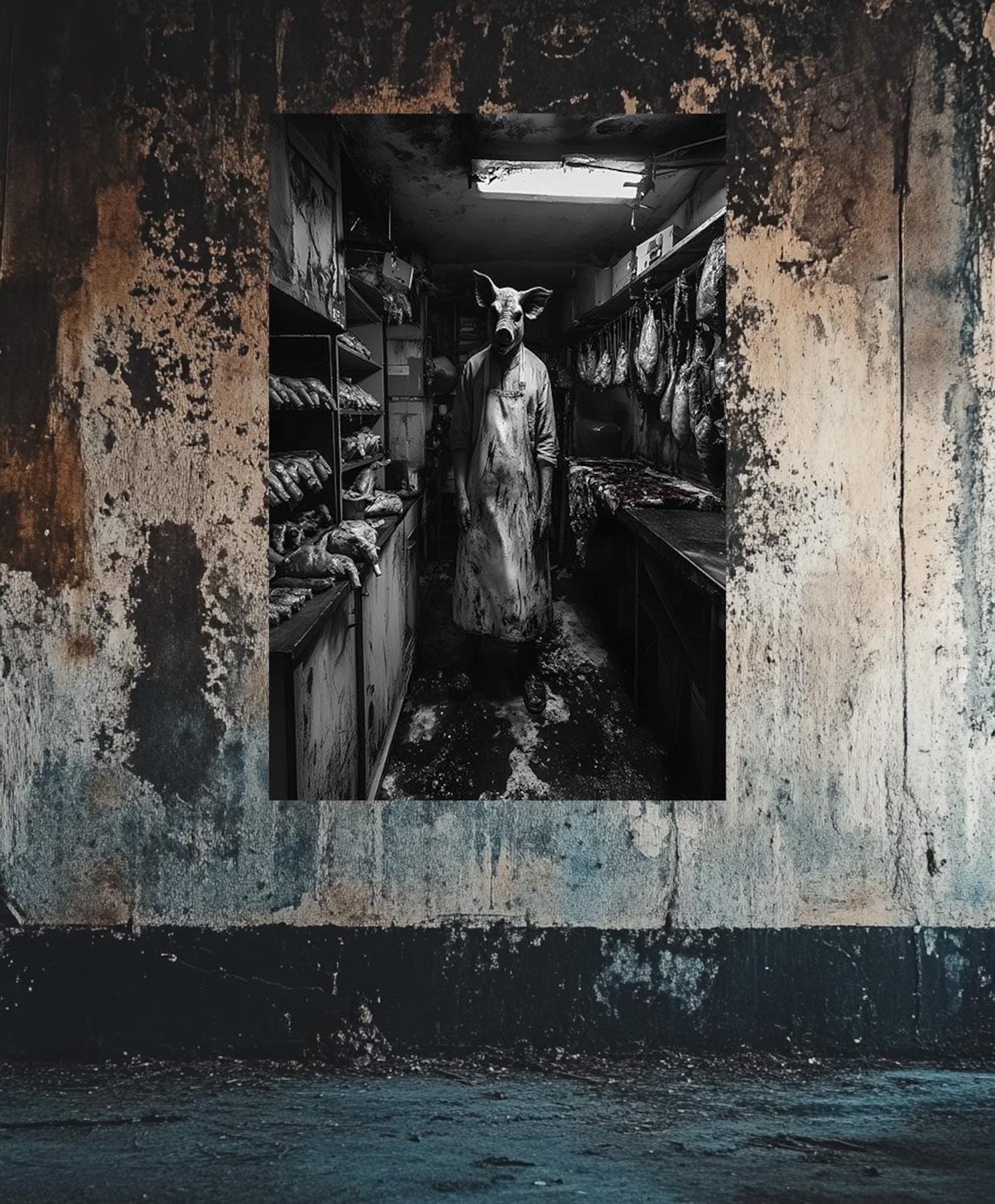 Butcher, Horror, Digital Art, Home Interior, Painting, Room Painting ...