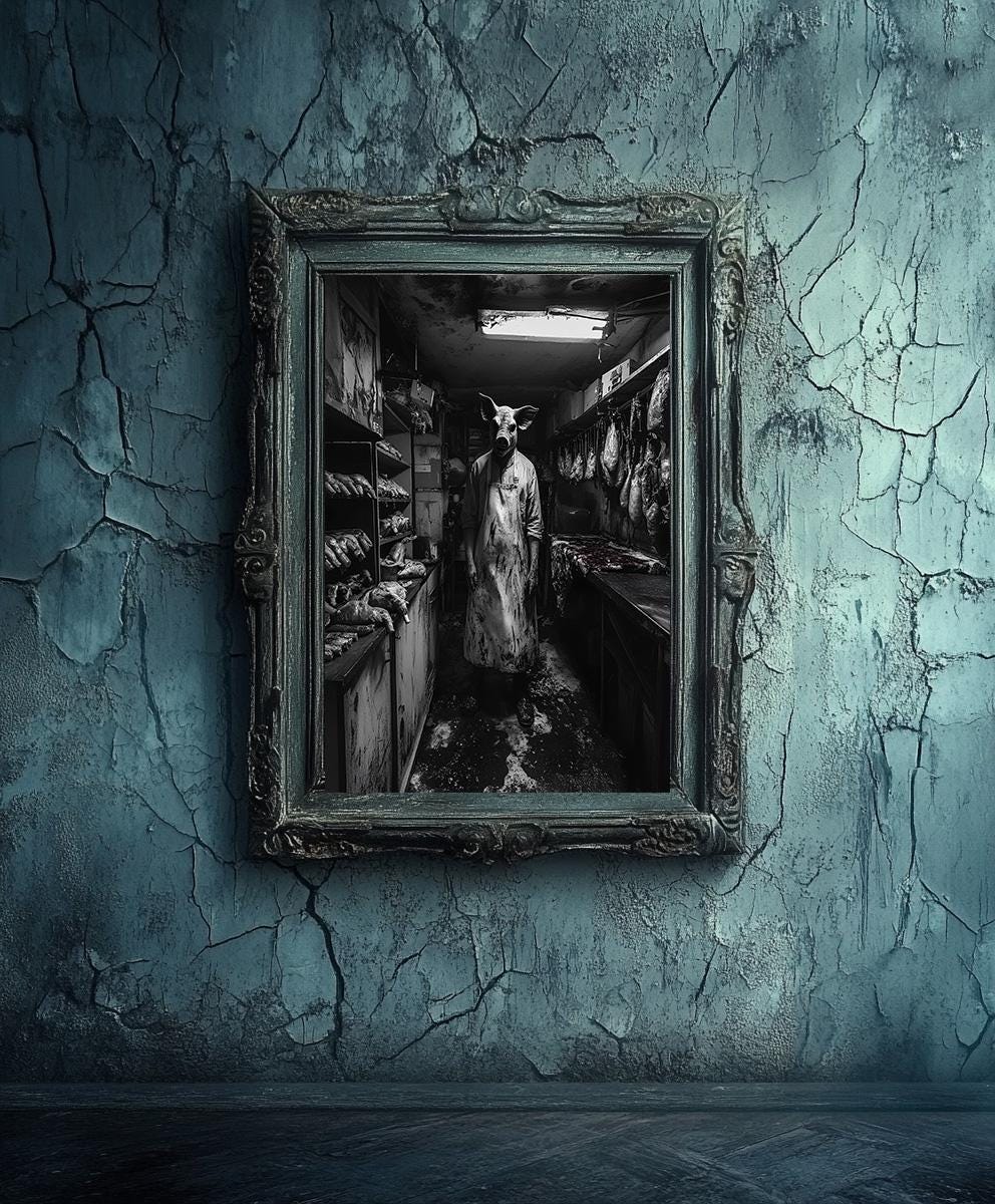 Butcher, Horror, Digital Art, Home Interior, Painting, Room Painting ...