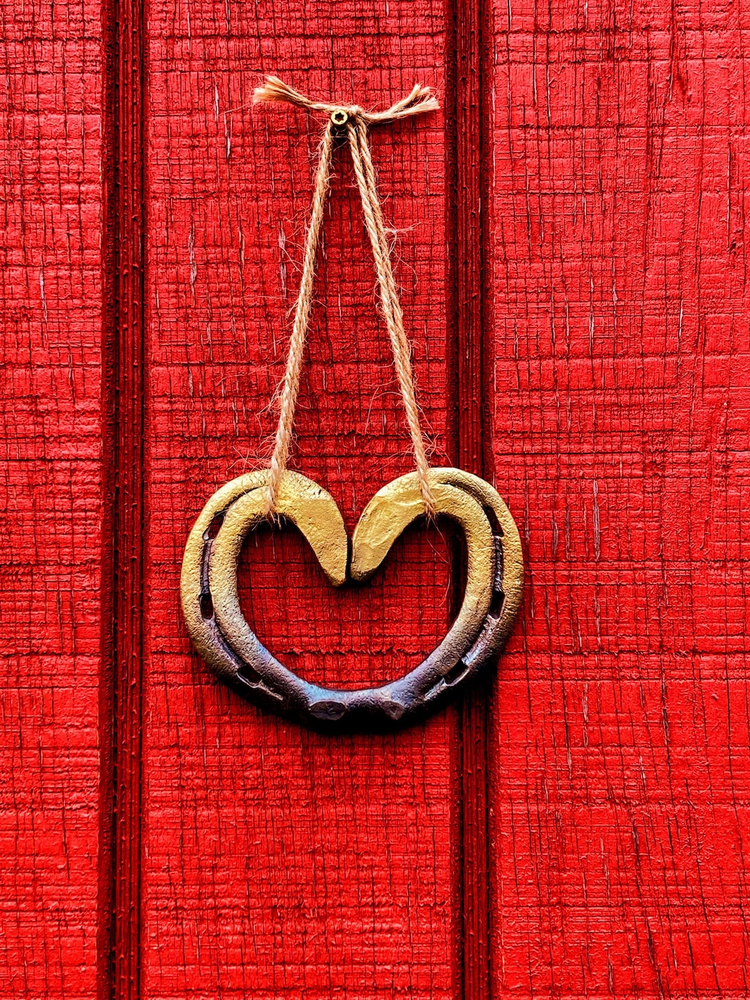 Hand Forged Horse Shoe Heart for Home Decoration - Etsy