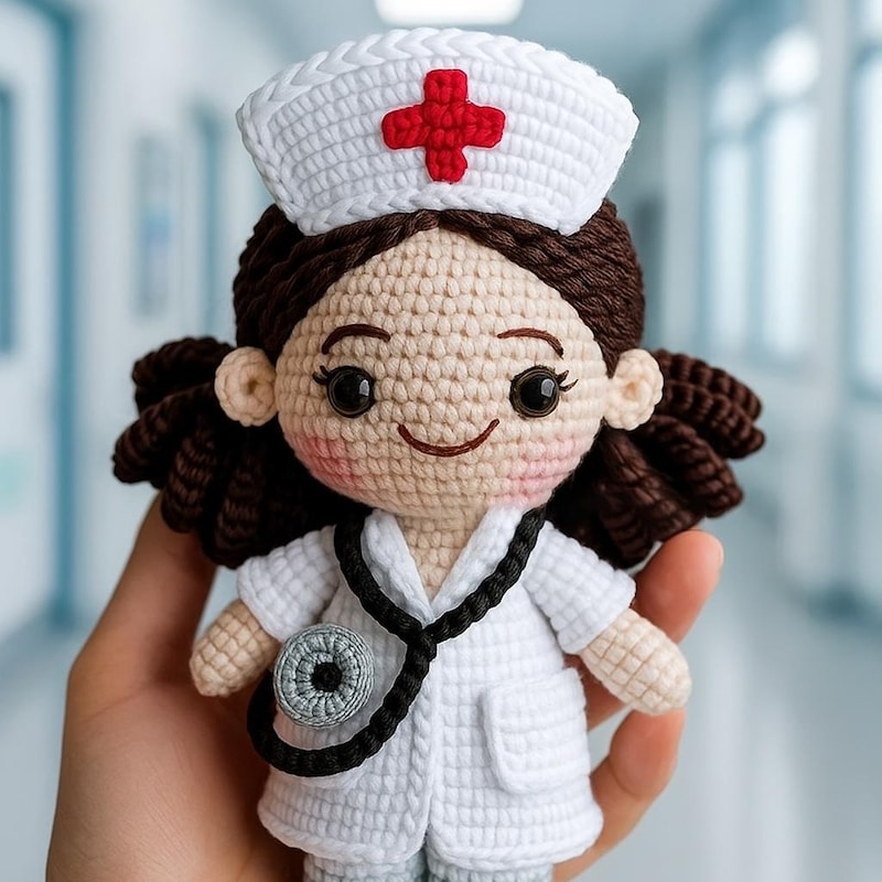 Crochet Nurse Doll Pattern - Etsy