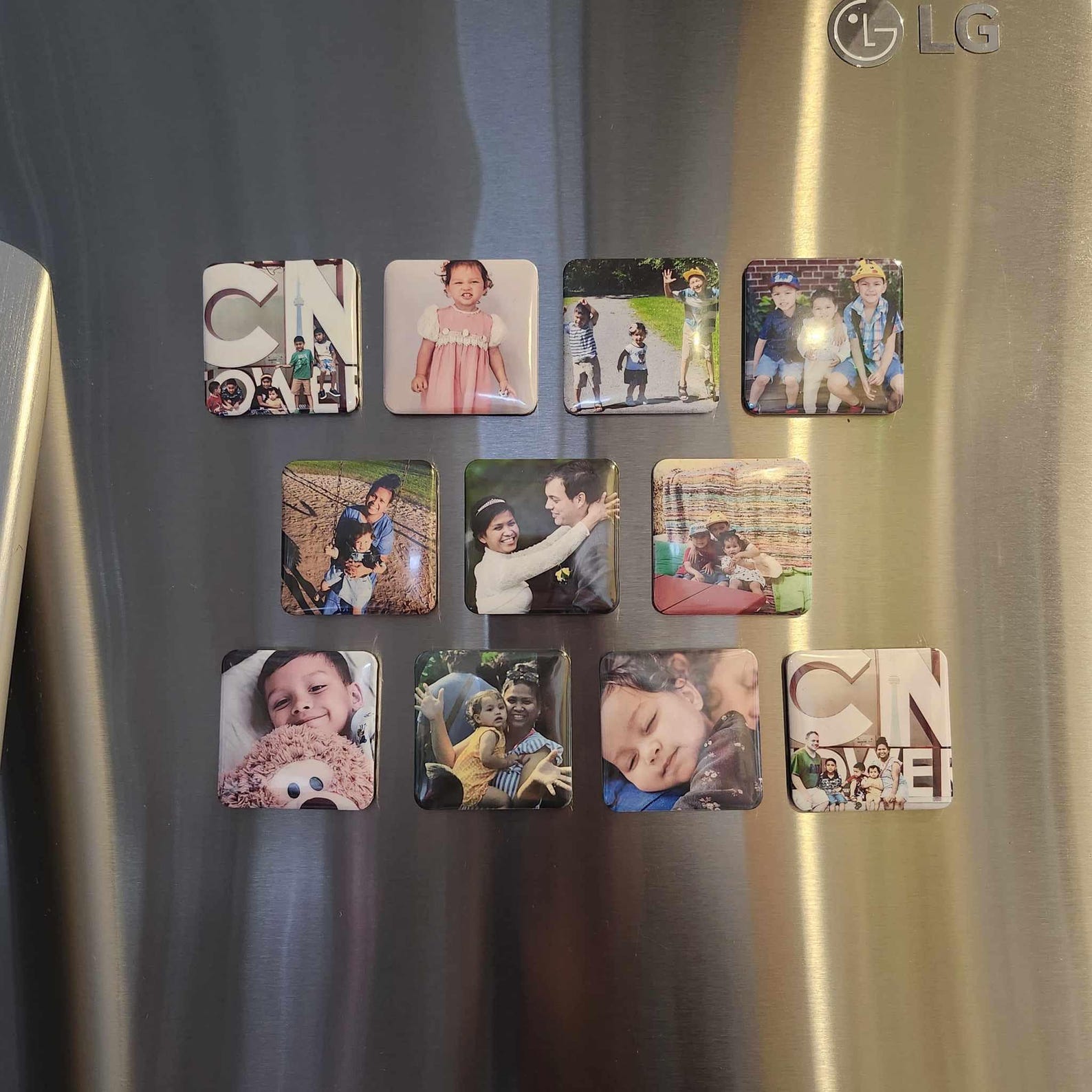 Personalized Photo Magnets - 9 Magnets 2x2" | Custom Fridge Magnets ...
