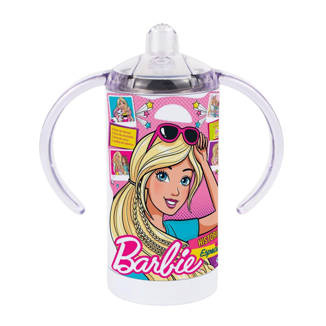 Barbie Design Sippy Cup, Custom Tumbler Pink, Personalized BARBIE ...