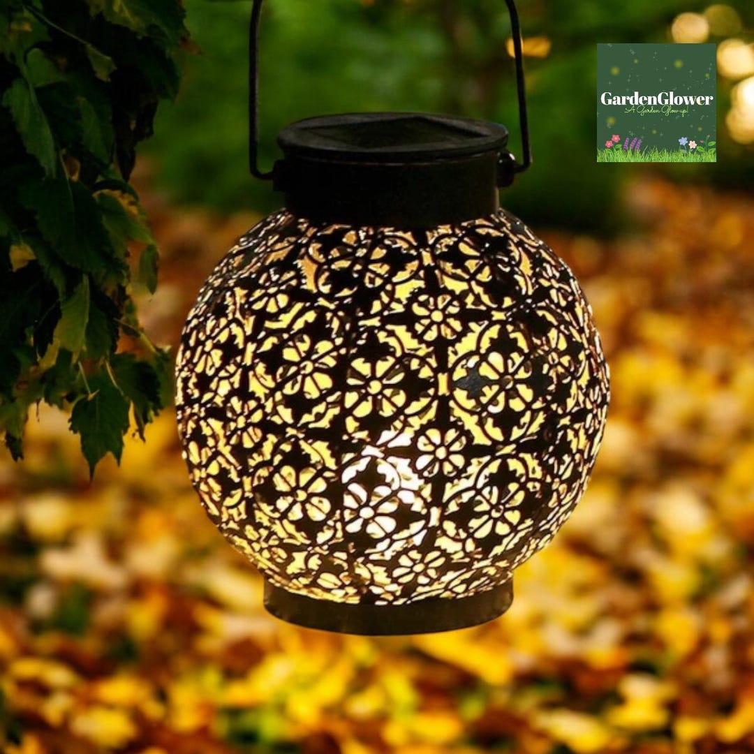 Garden Lantern Outdoor Hanging LED Lamp Garden Decoration Lamp ...