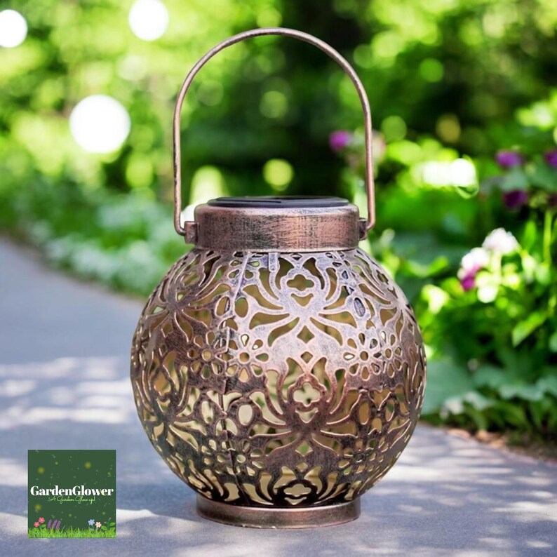 Garden Lantern Outdoor Hanging LED Lamp Garden Decoration Lamp ...