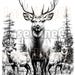 Whitetail Buck Laser Engraving File, Ready to Engrave PNG & JPEG, Deer ...