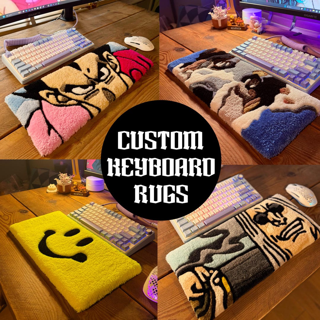 Tufted Keyboard Rug: Personalized Handmade Customizable Design (various ...