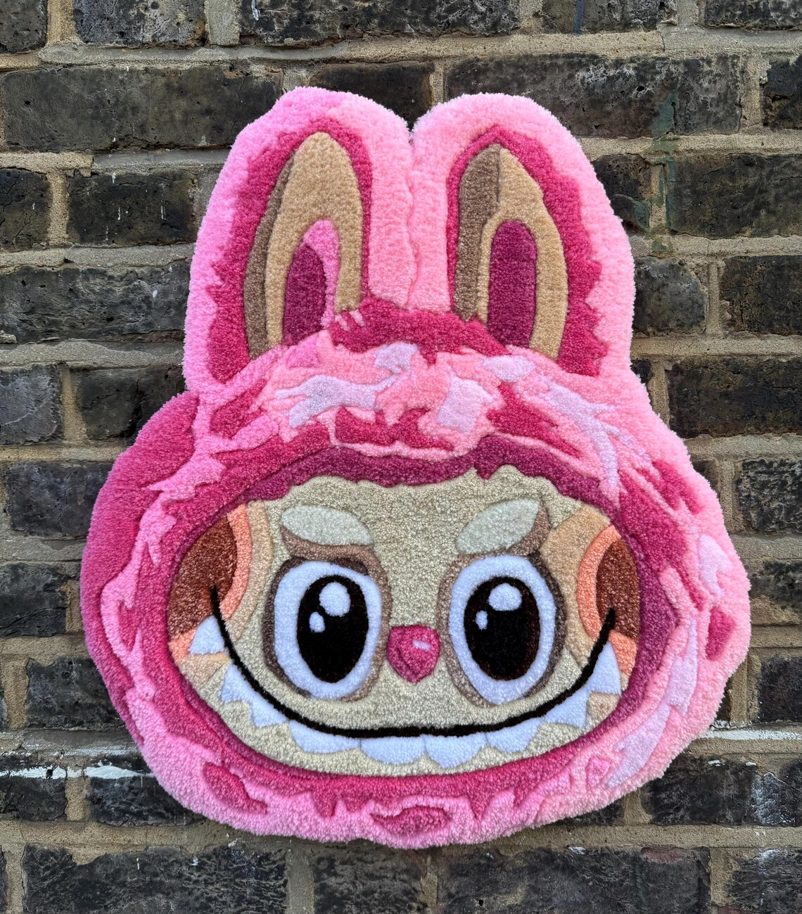 Labubu Monster Tufted Rug Pop Mart Inspired Acrylic Wool Home ...