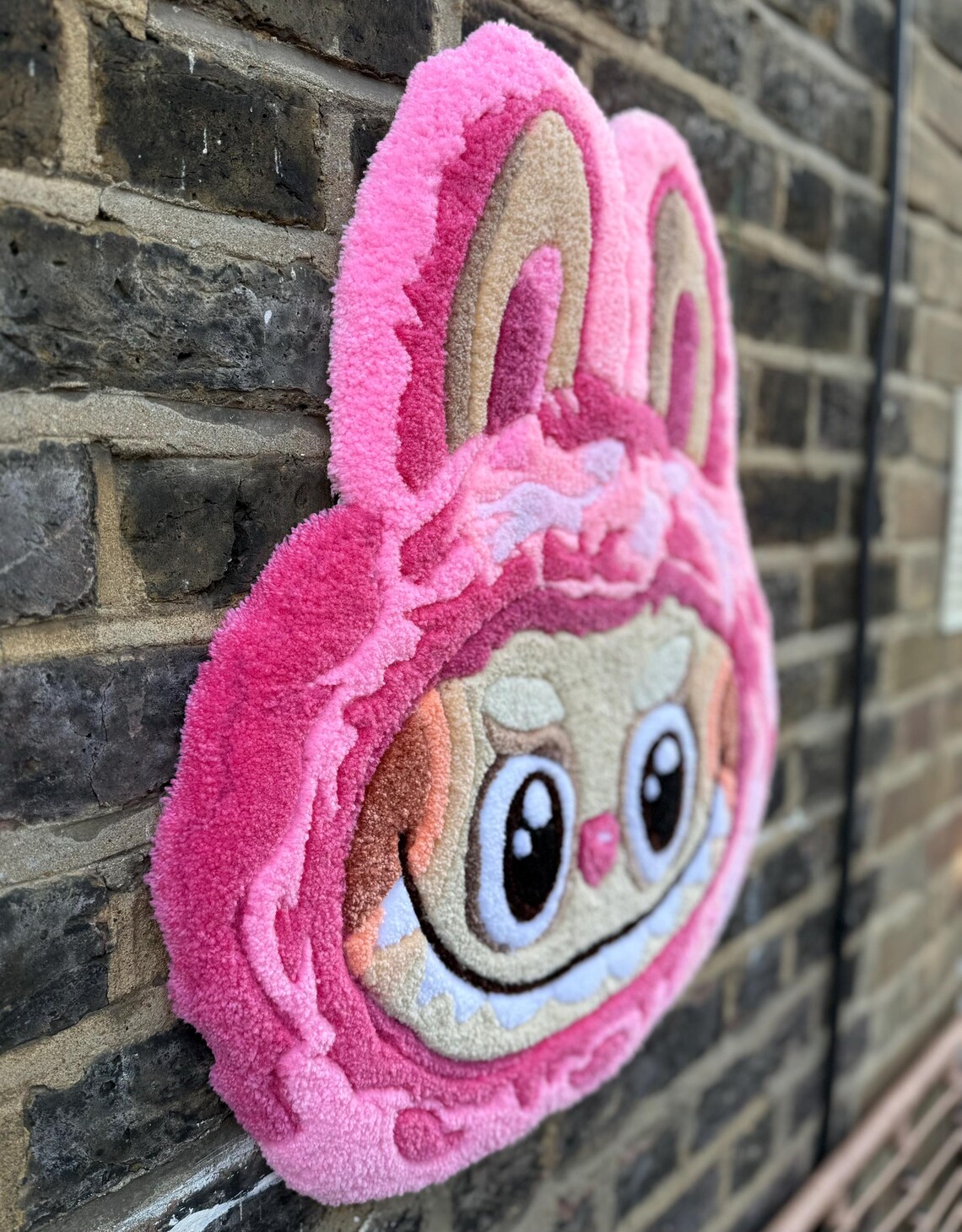 Labubu Monster Tufted Rug Pop Mart Inspired Acrylic Wool Home ...