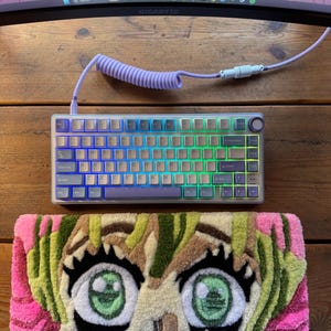 Mitsuri Anime Keyboard Rug | Handmade Acrylic Wool Home & Office ...