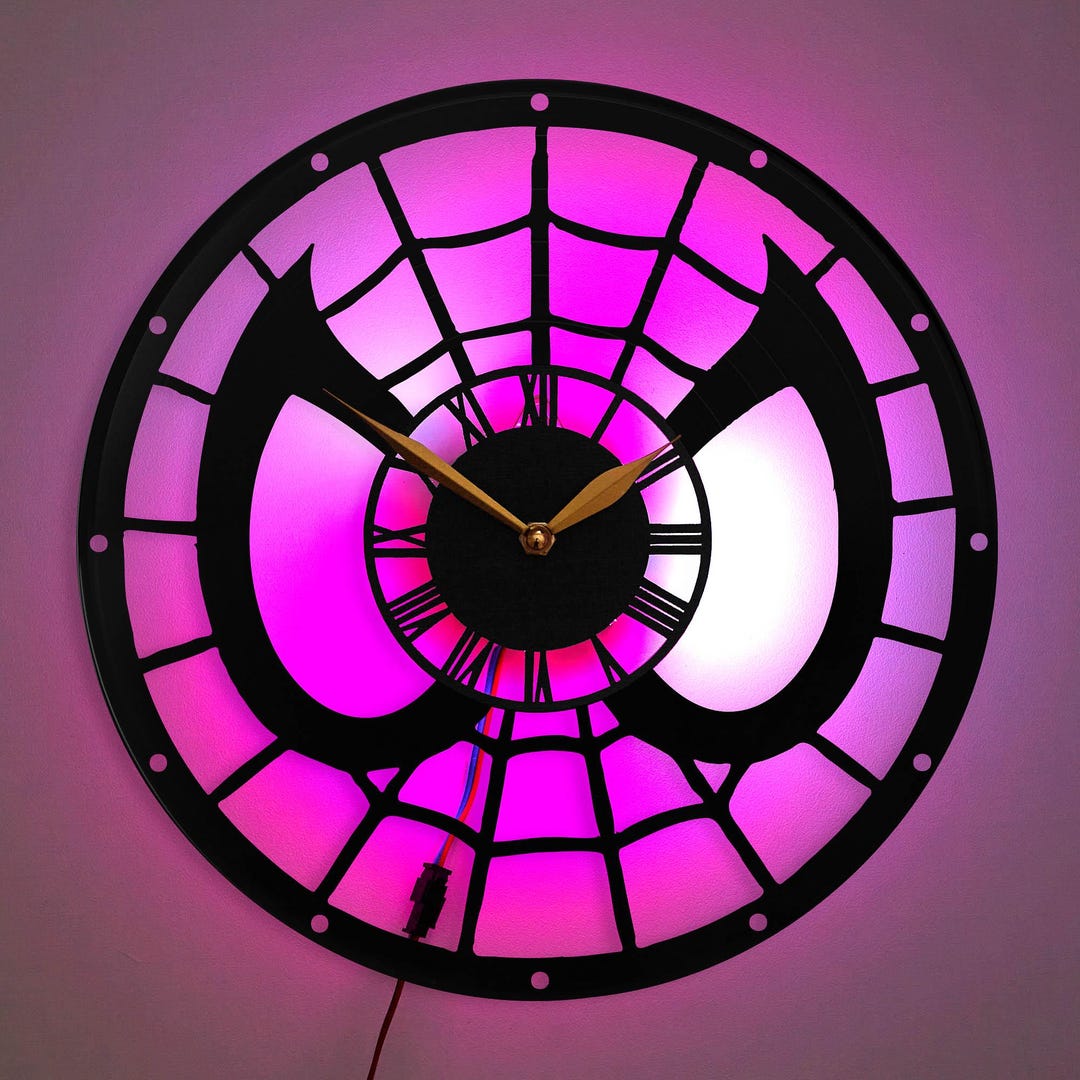 Spider Man Clock, Spiderman Clock, Spider Man Gift - Etsy