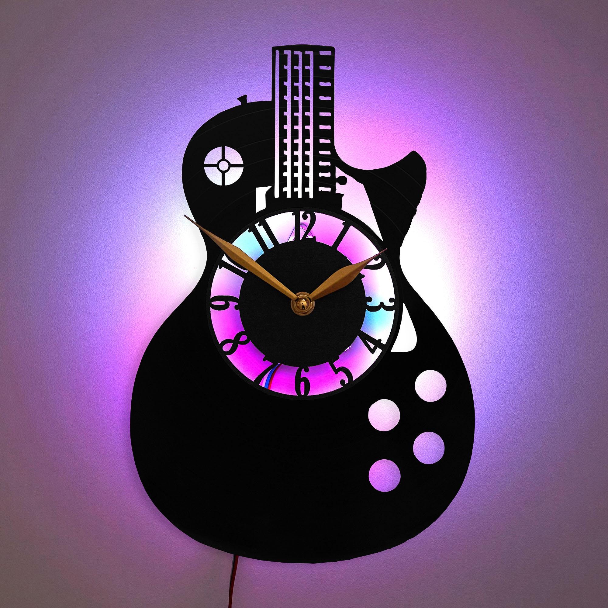 Electric Guitar Clock, Electric Guitar Decor, Electric Guitar Gift ...