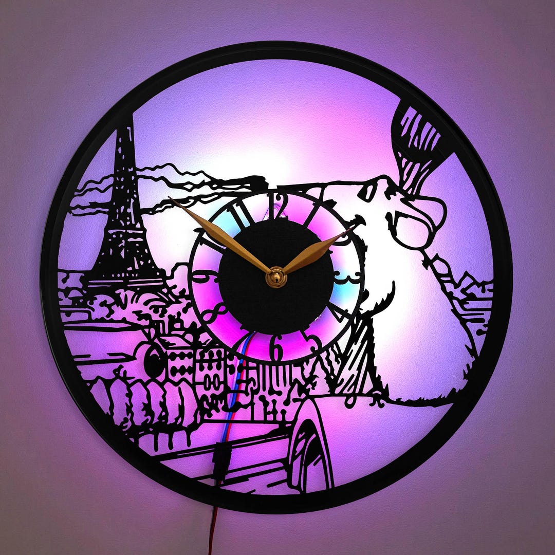 American Animated Comedy Clock - Etsy