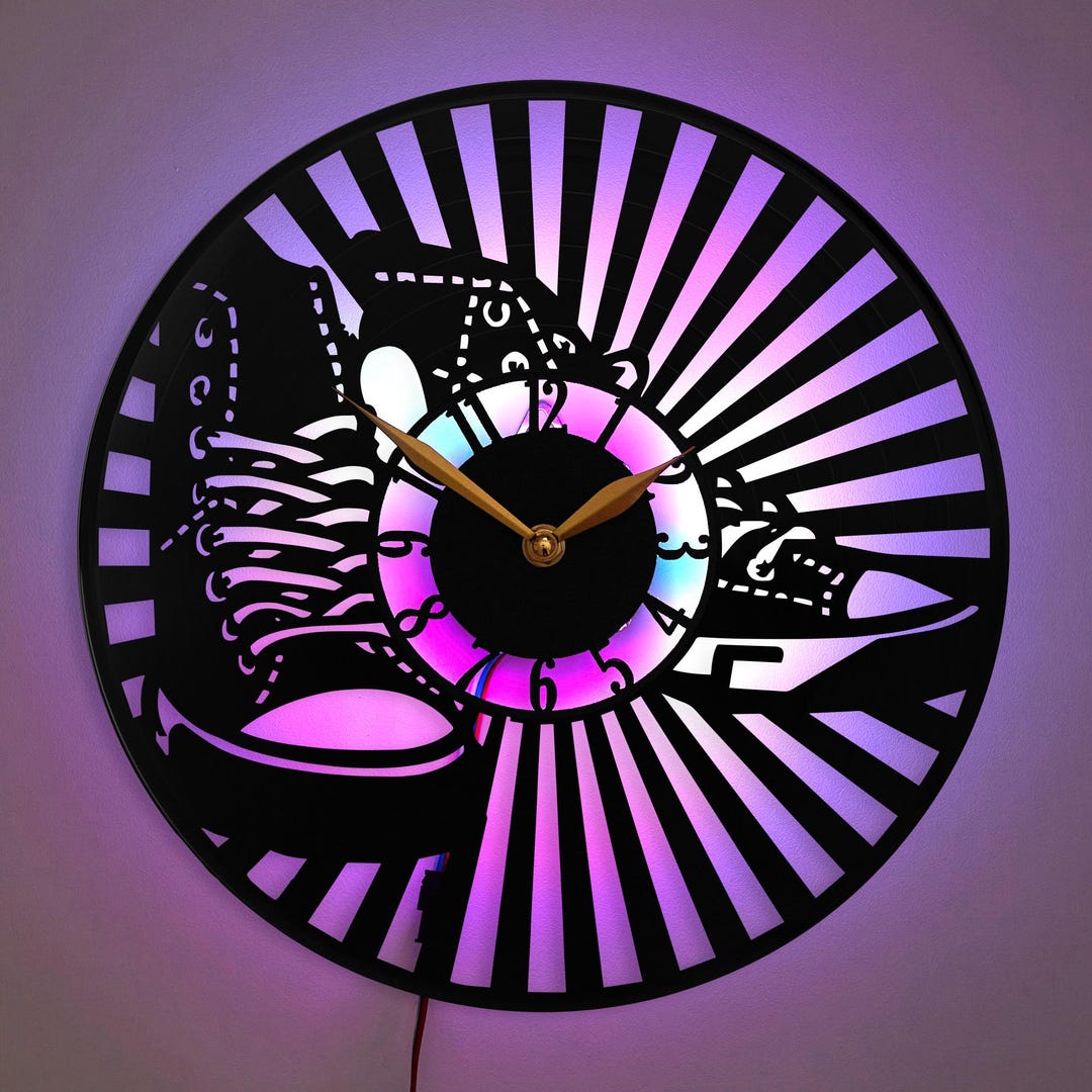 Sneaker Clock, Urban Decor, Street Style Decor, Footwear Art, Fashion ...