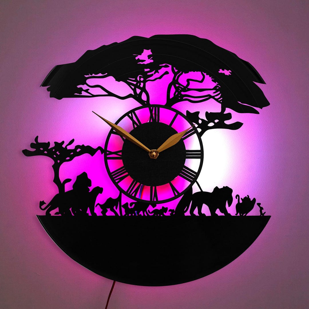 Lion King Clock, Lion King Gift, Lion King Decor - Etsy