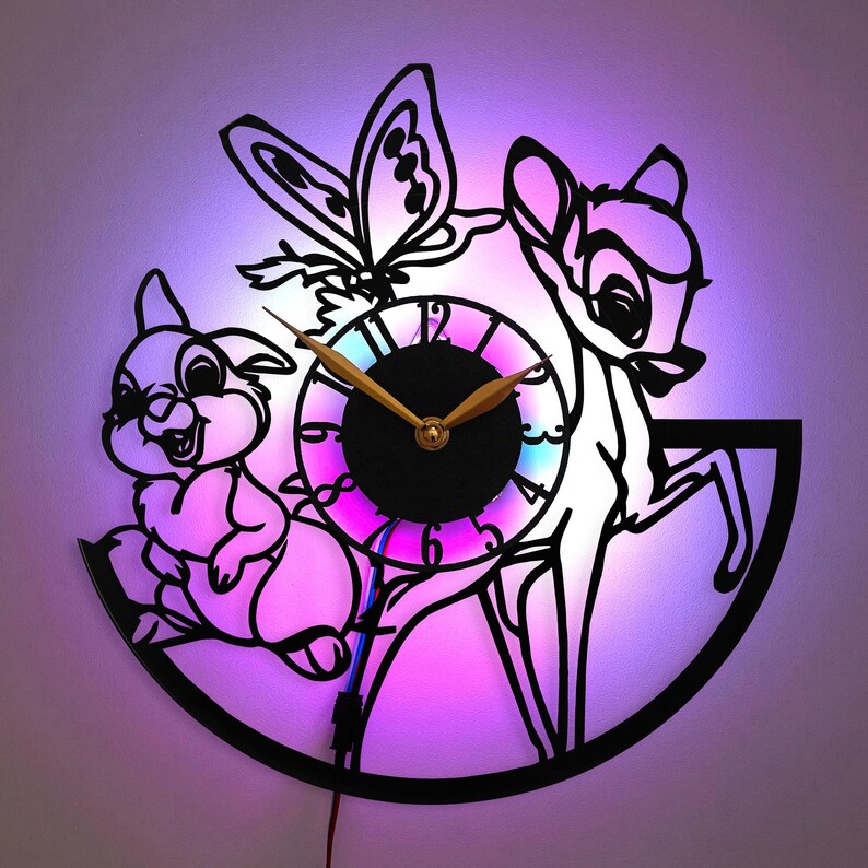 Bambi Clock, Bambi Gift, Bambi Decor - Etsy