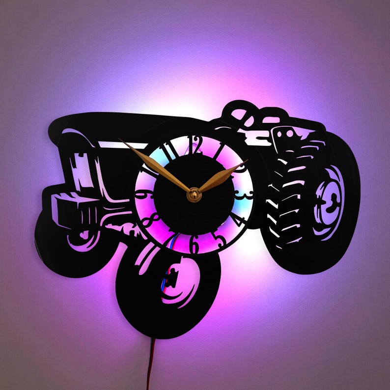 Tractor Clock, Tractor Gift, Tractor Decor, Farm Decor, Farming Wall ...