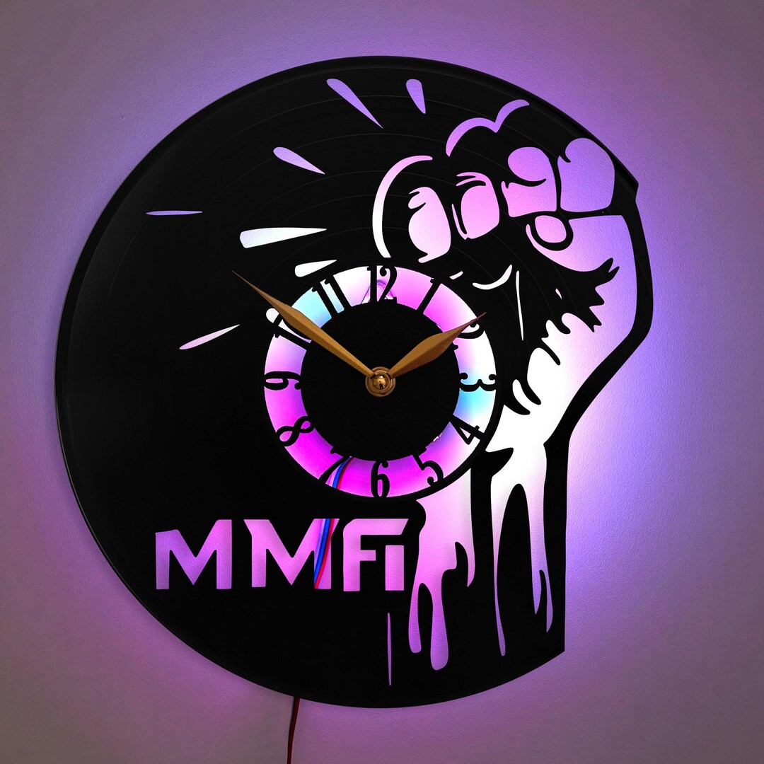 MMA Clock, Mixed Martial Arts Clock, Power Fist Wall Clock ...