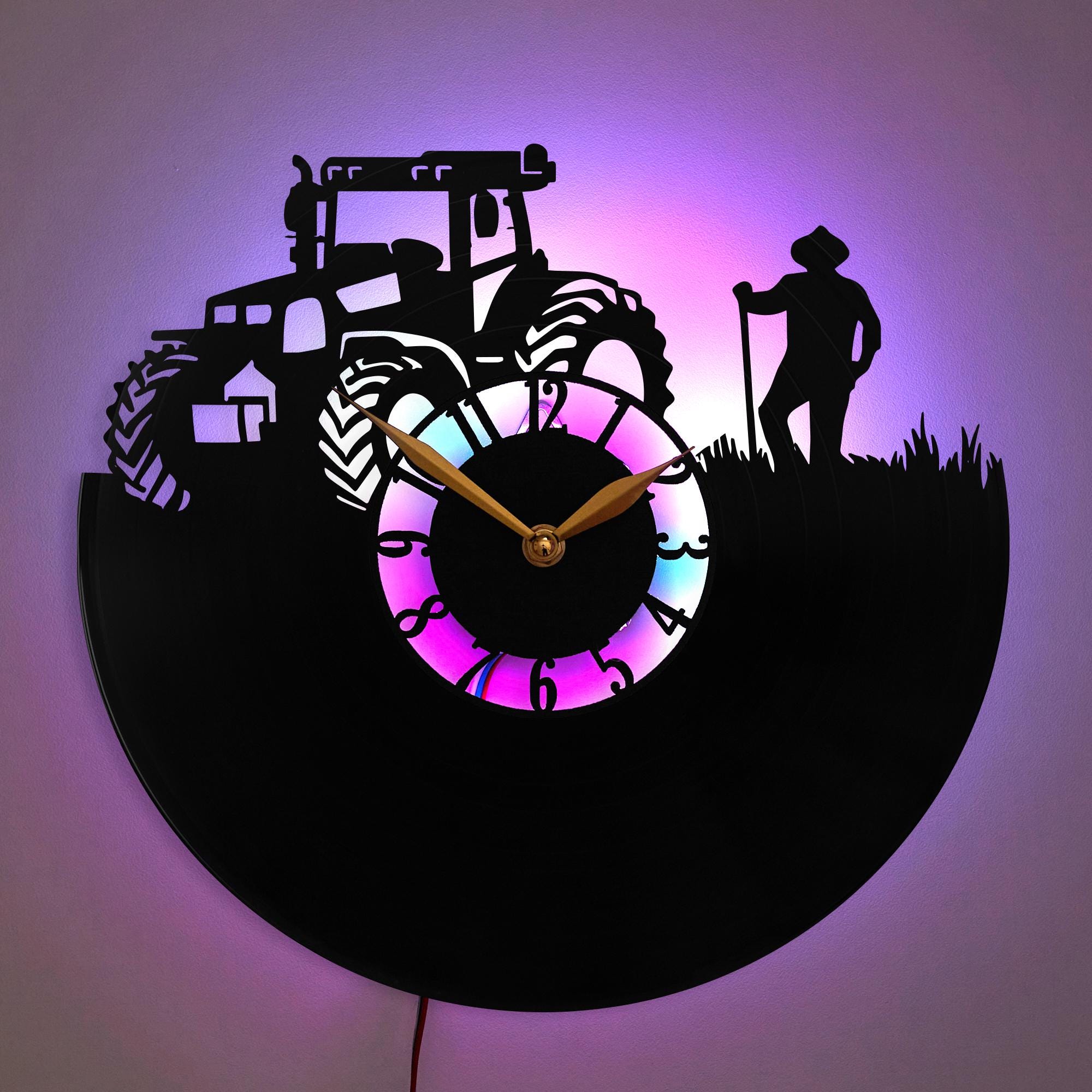 Tractor Clock, Tractor Gift, Farmer Clock, Agriculture Decor, Farmhouse ...
