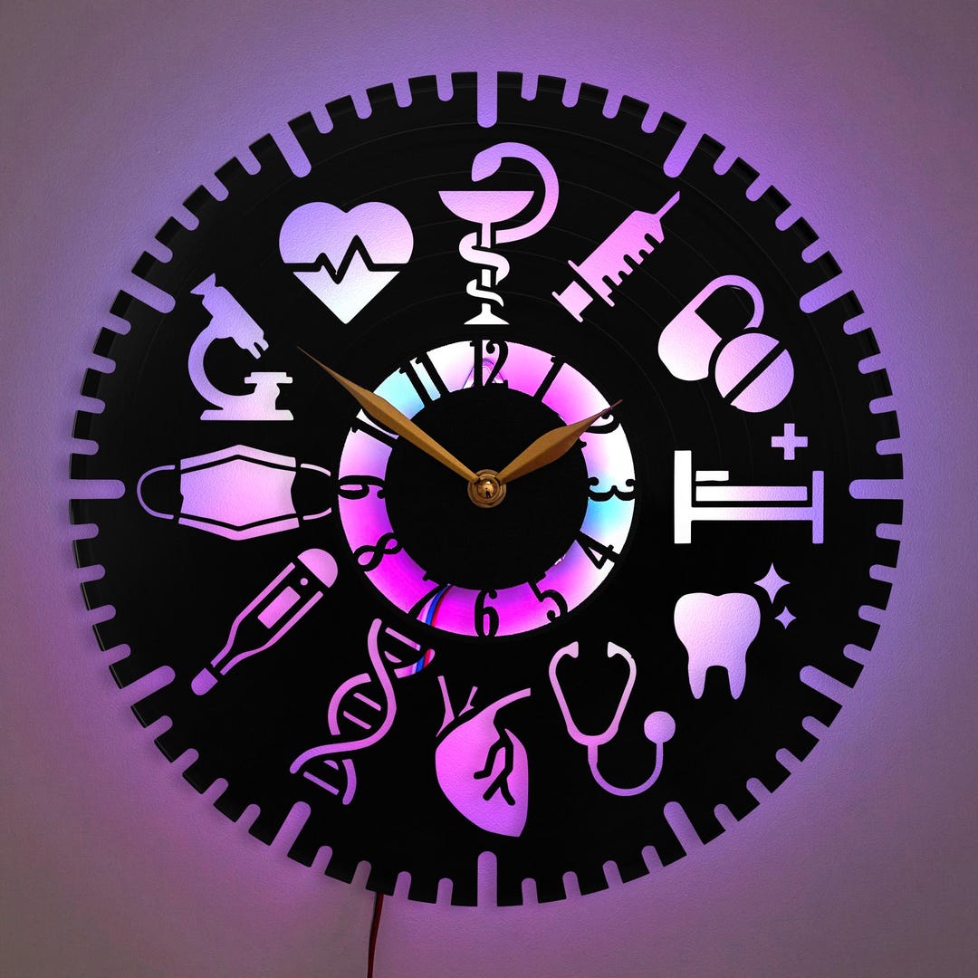 Nurse Office Clock, Nurse Office Decor, Medical Clock, Health Decor ...