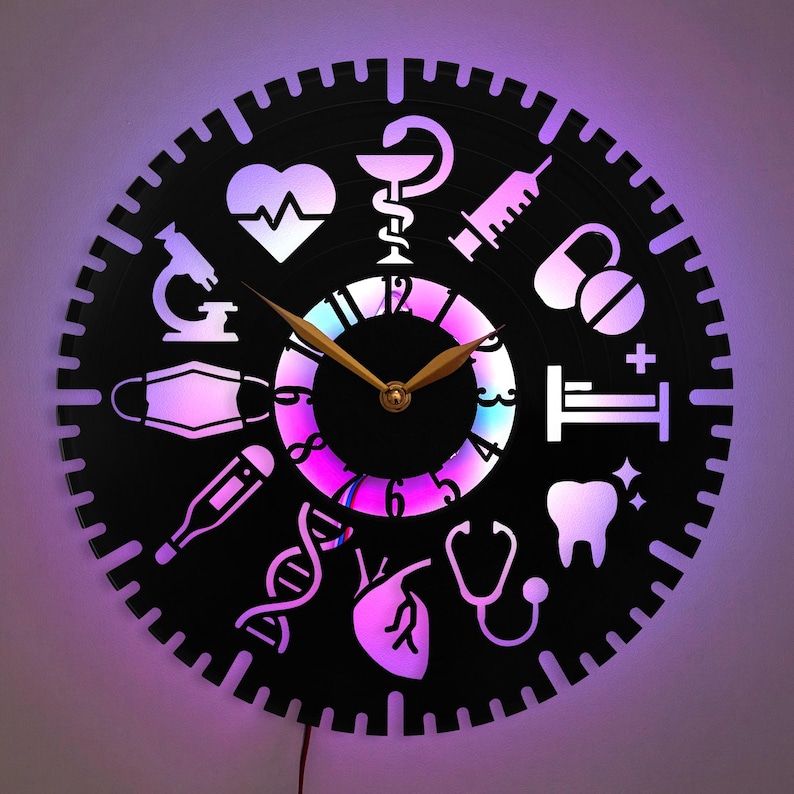 Nurse Office Clock, Nurse Office Decor, Medical Clock, Health Decor ...