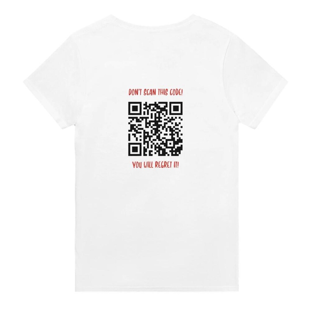 Rickroll Joke Tshirt, QR Code, Funny, Unisex T-shirt - Etsy