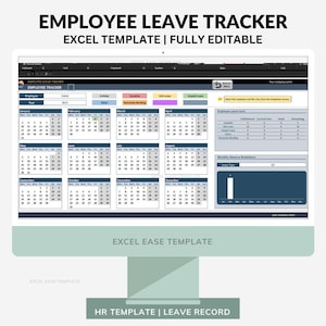 Employee Leave Tracker | Excel Dashboard Template | Microsoft Excel ...