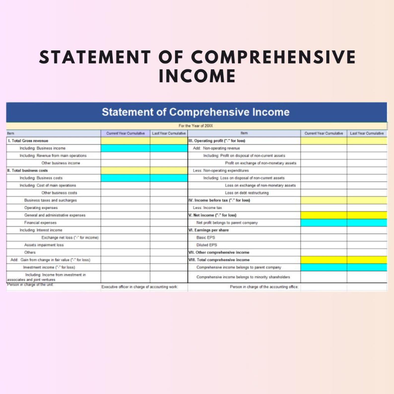 50 Sets Income and Expenses Excel Template : Bookkeeping | Finance ...