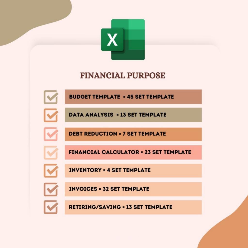 430 Sets Microsoft Excel Templates : Business Financial Invoices ...
