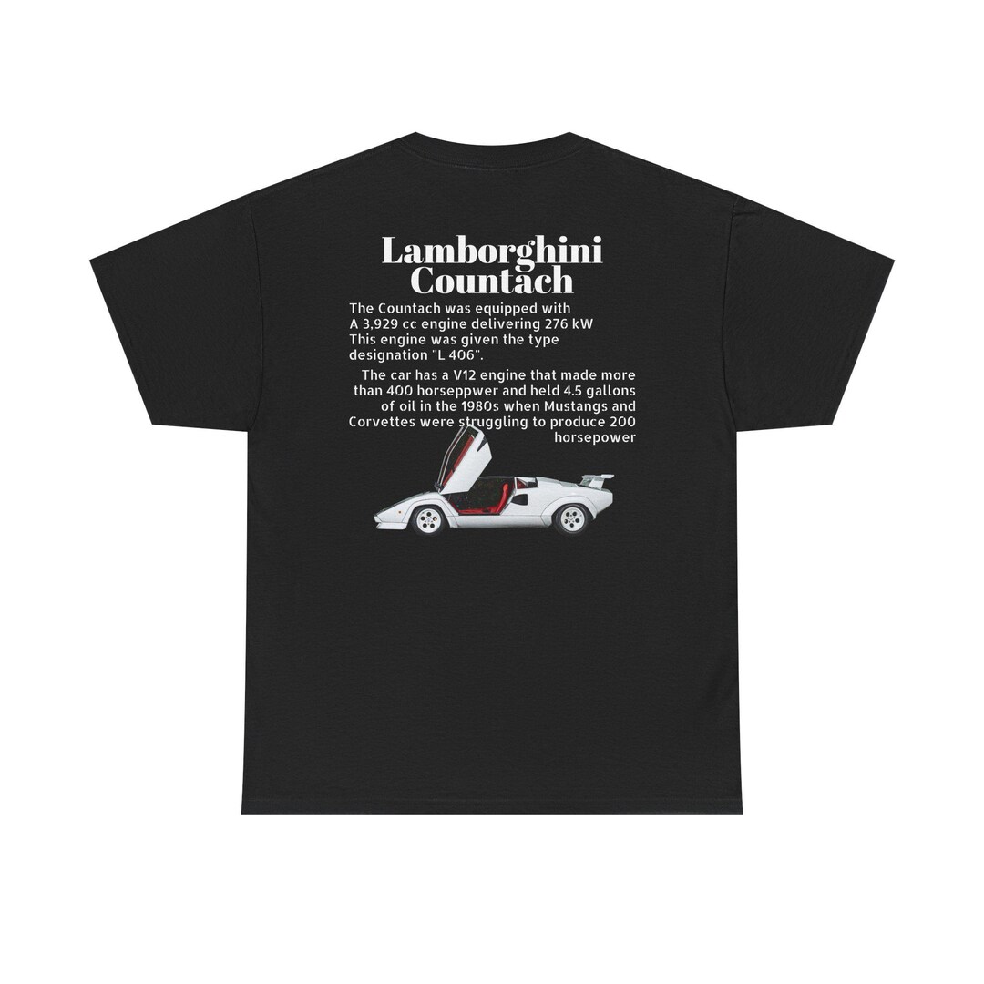 Lamborghini Countach T-shirt - Etsy