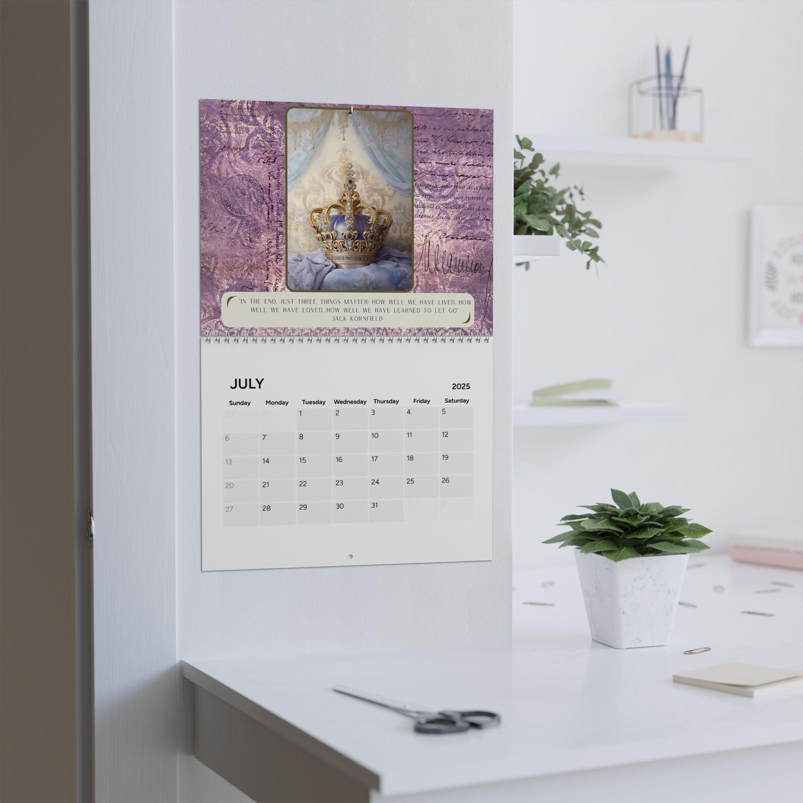 Lavender Inspired Elegant Calendar 2025 Nature and Theme Provence ...