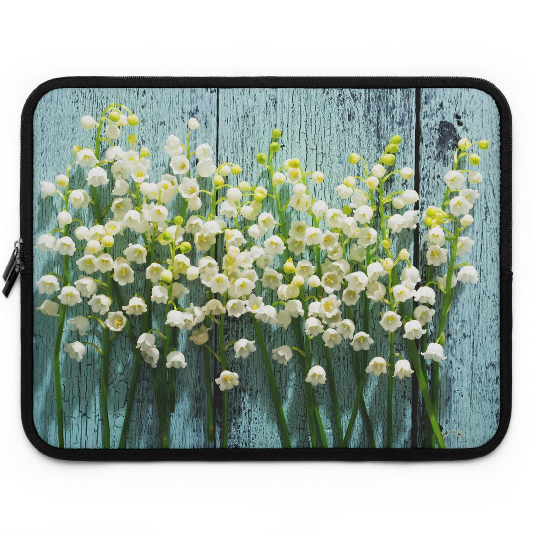 Realistic Lily of the Valley Laptop Sleeve, Spring Flower Case ...