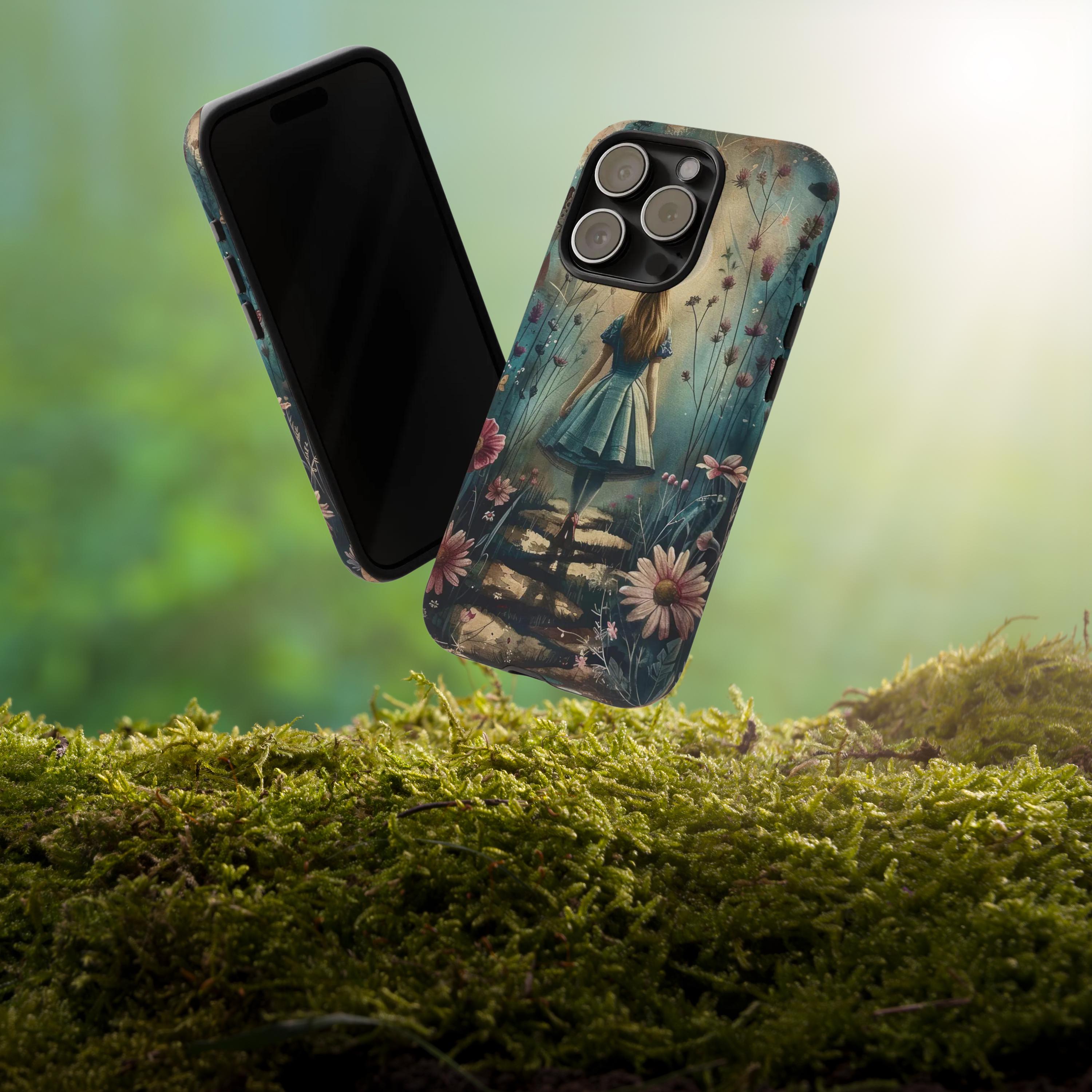 Enchanted Alice in Wonderland Floral Phone Case - Compatible With ...