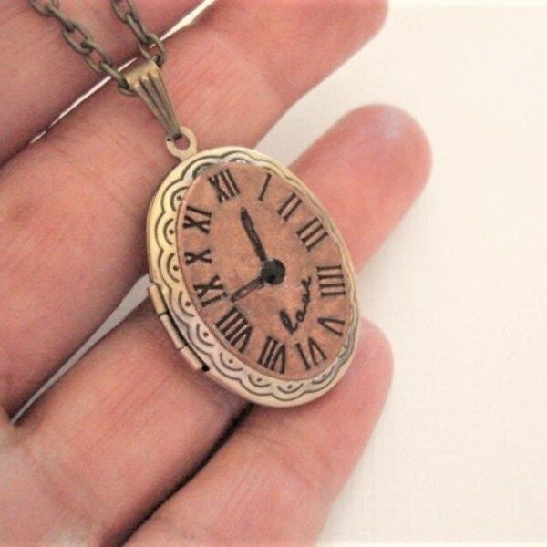 Clock Locket - Etsy