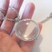 Silver Glass Locket Glass Picture Necklace Jewelry Heirloom Locket ...
