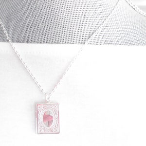 Silver Book Locket Necklace, Storybook Memory Jewelry - Etsy